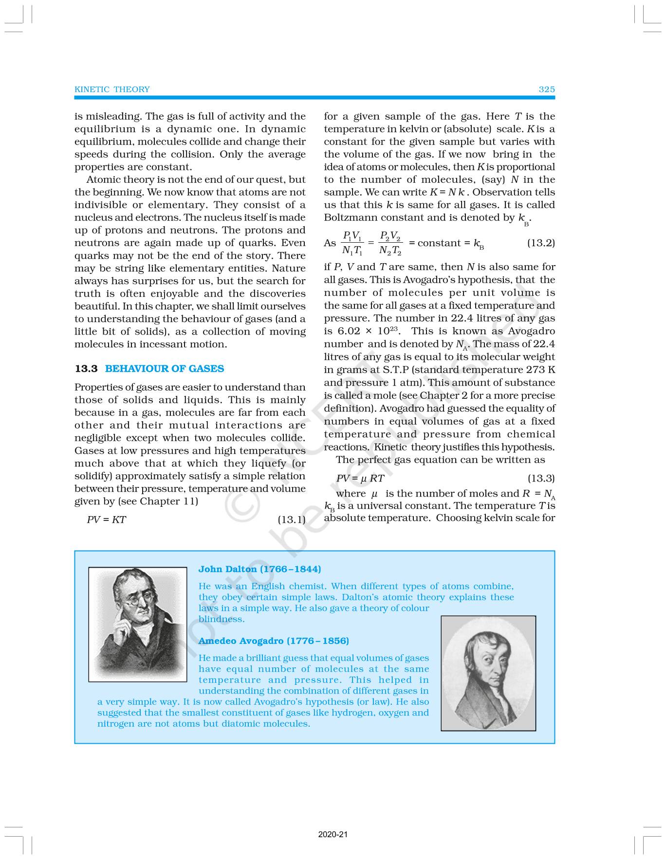 Kinetic Theory - NCERT Book of Class 11 Physics Part II